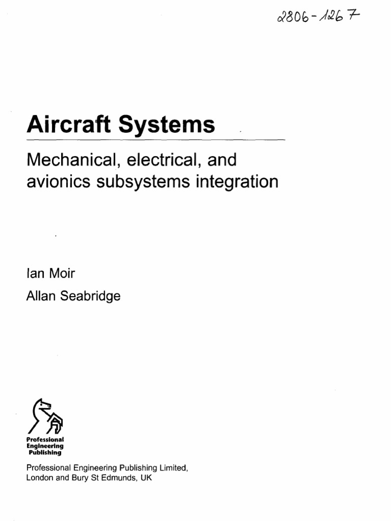 Aircraft Systems Mechanical, Electrical, and Avionics Subsystems ...