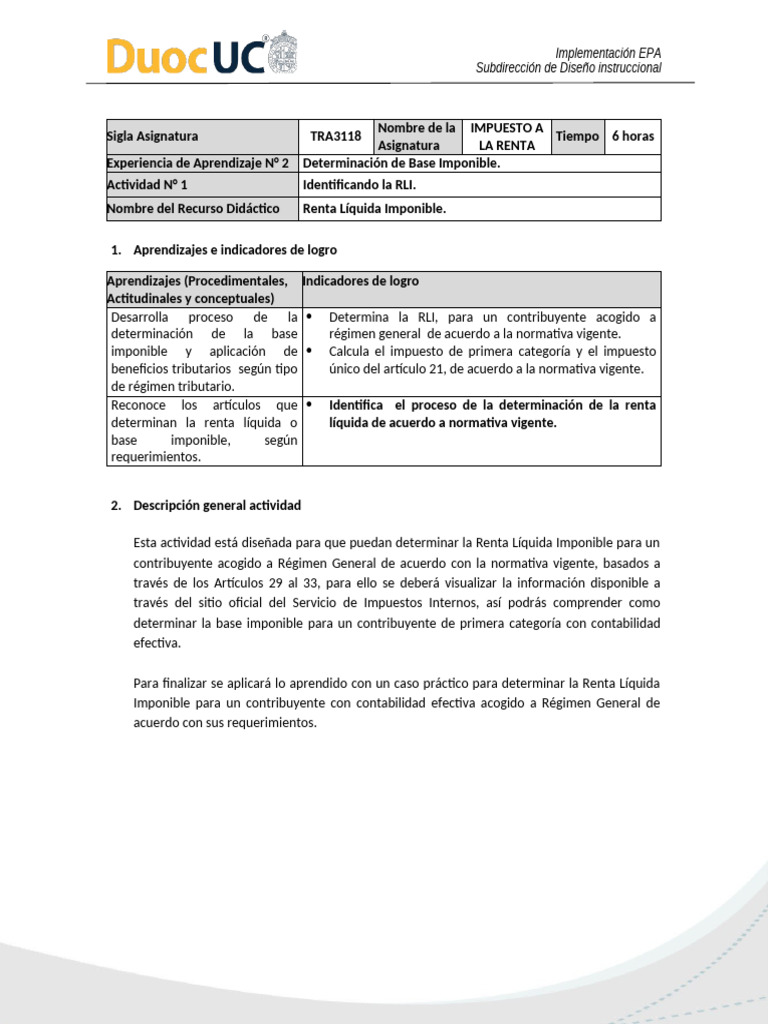 RA1 - Act1 Ejercicio RLI | PDF