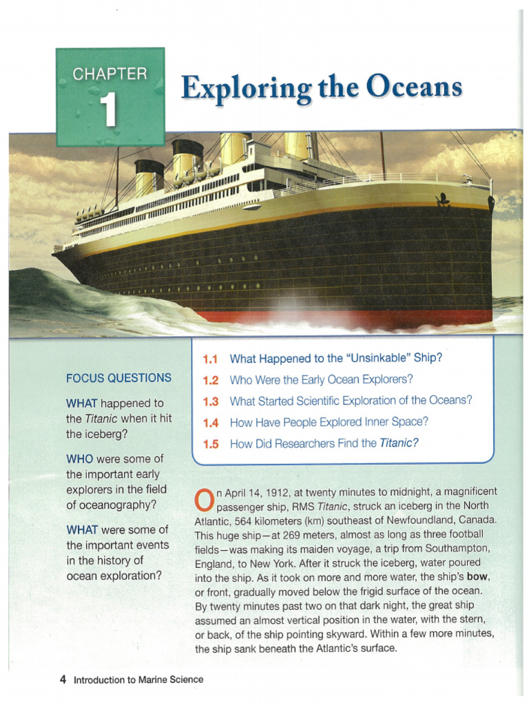 01 Chapter - Exploring The Oceans | PDF