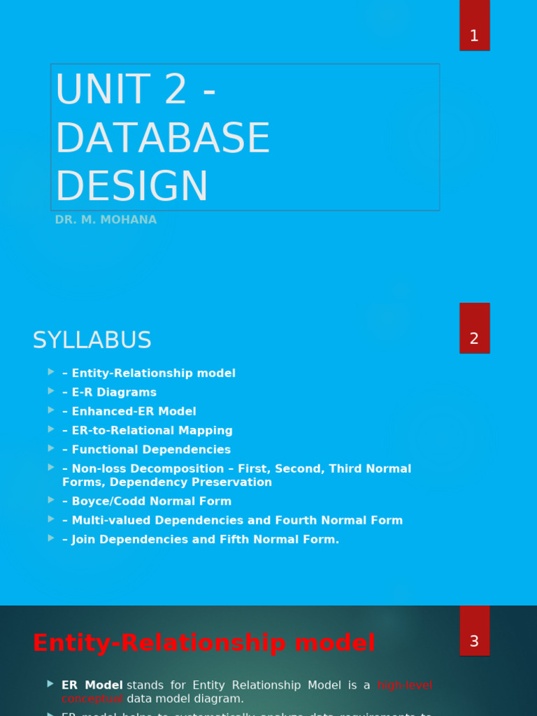 Unit 2 - Database Design | PDF