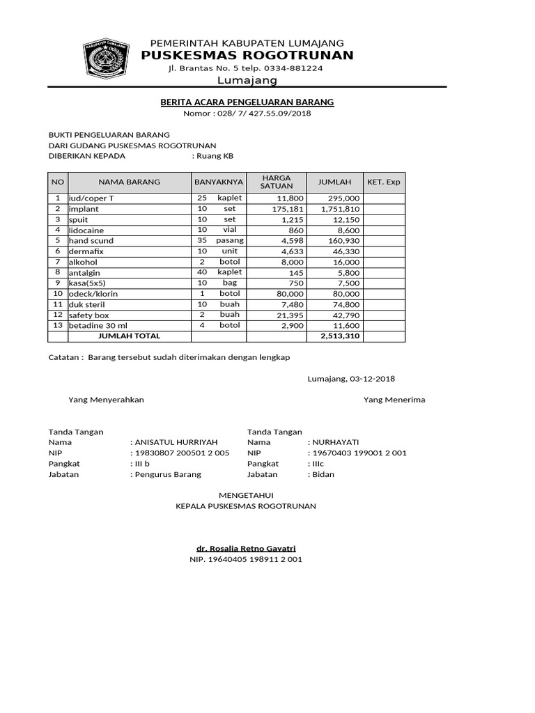 SBBK Utk Ruang KB | PDF