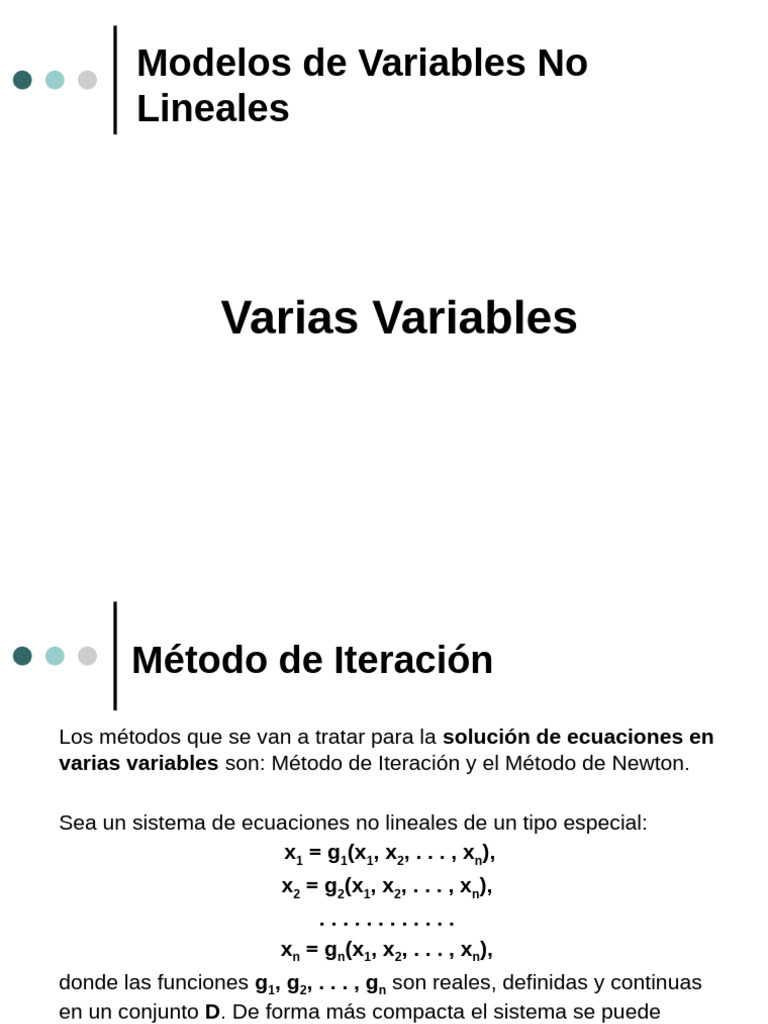 Modelos de Variable No Lineales (Varias Variable) | PDF