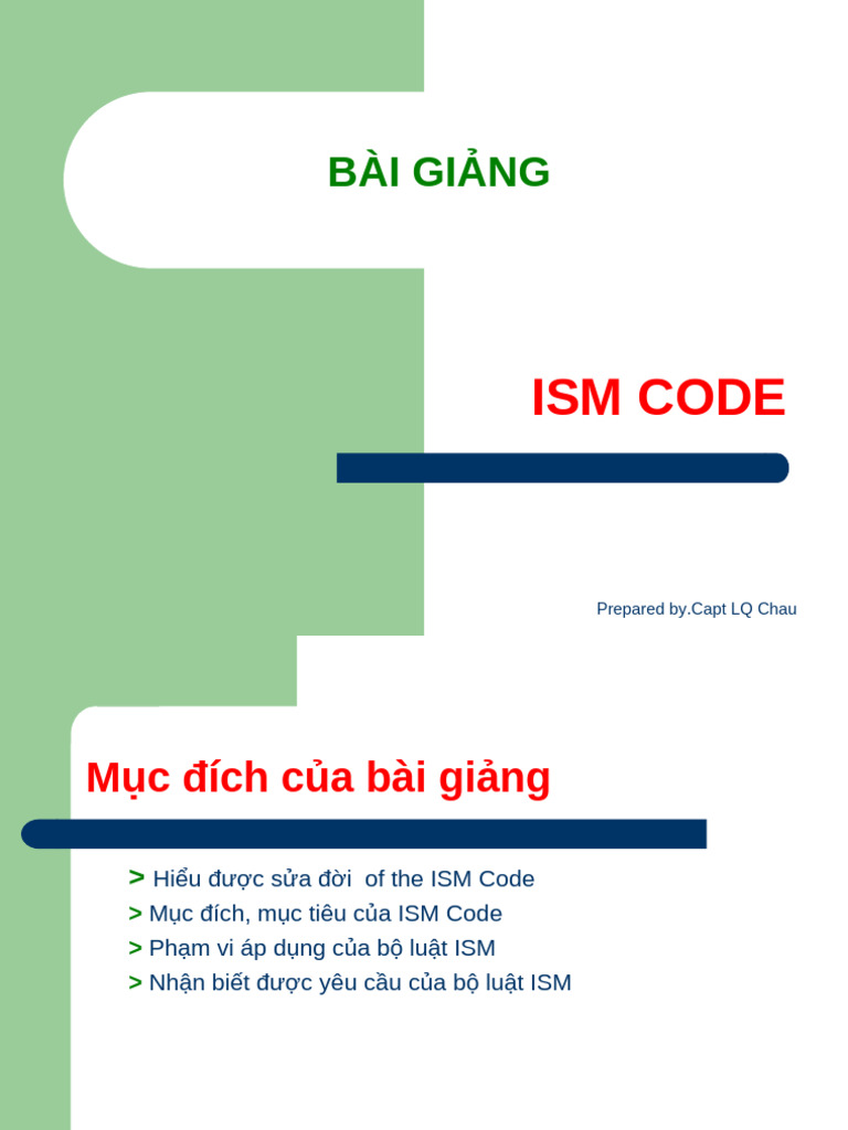 Ism Code | PDF