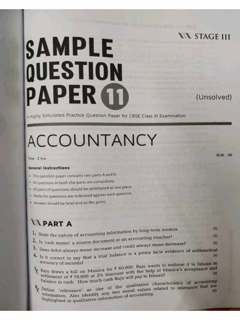 Assignment Class-11 Accounts Compressed Medium-3 | PDF