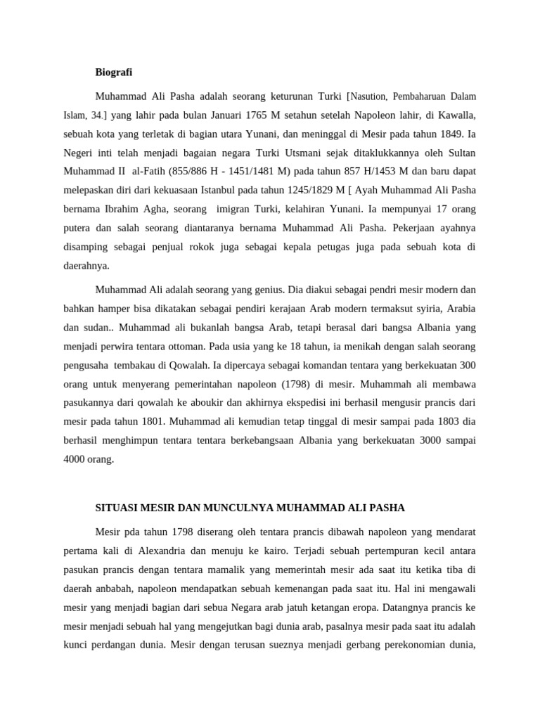 Muhammad Ali Pasha | PDF | Sejarah