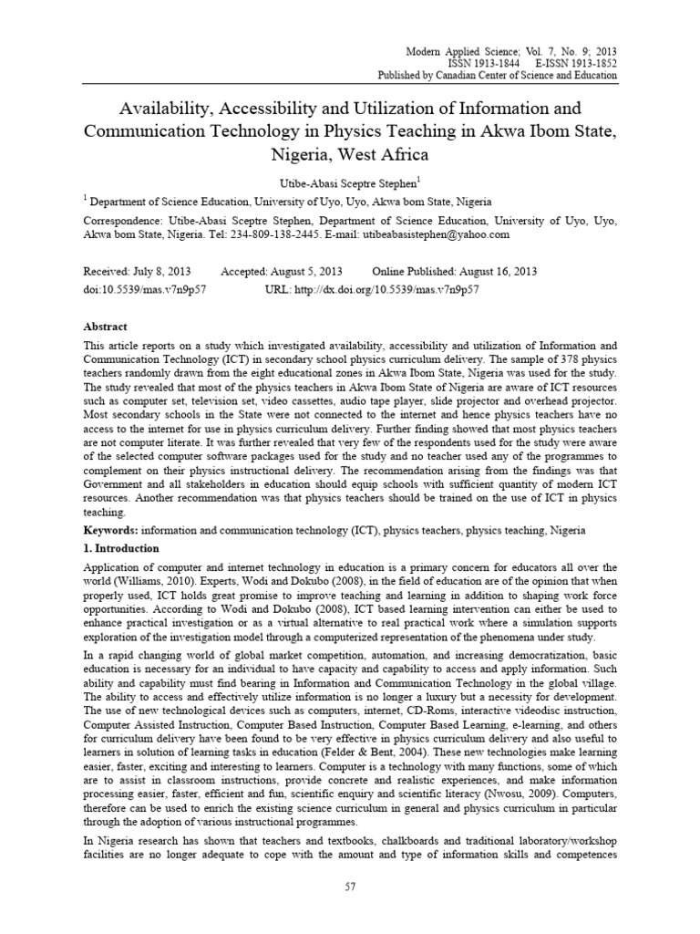 Availability Accessibility and Utilization of Info | PDF