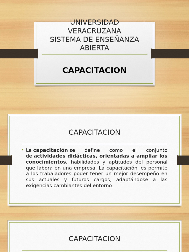 CAPACITACION | PDF