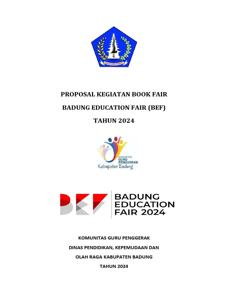 Proposal Bef 2024 - Book Fair | PDF
