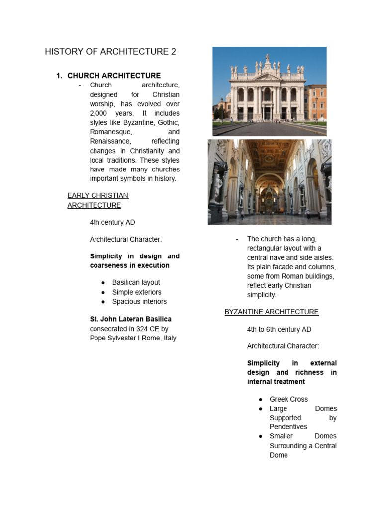 HISTORY OF ARCHITECTURE 2 | PDF