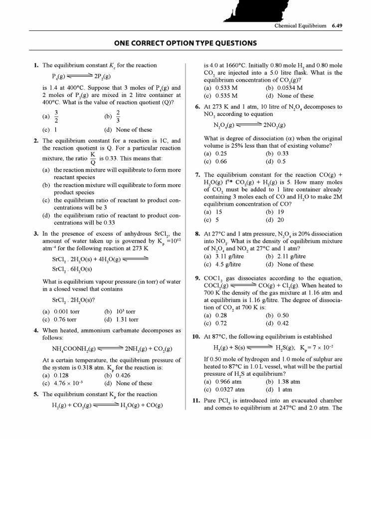 Questions of Equilibrium | PDF