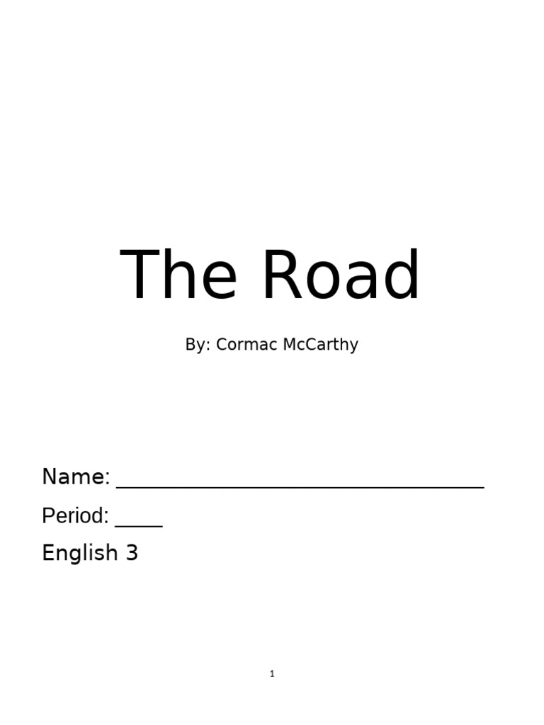 The Road - Study Guide | PDF
