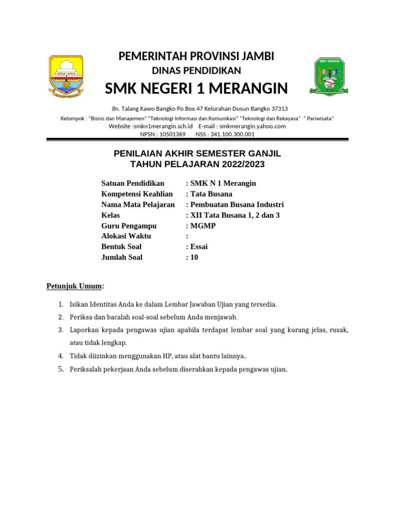 Soal Pbi 2223 Pdf