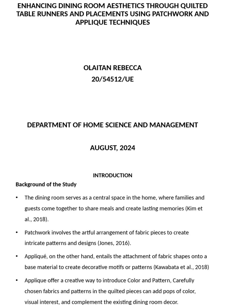 Rebecca Proposal | PDF