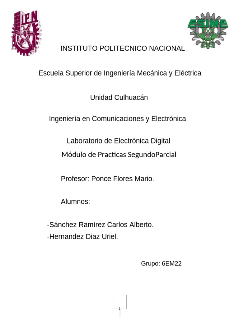 Reporte Practicas Segundo Dep | PDF