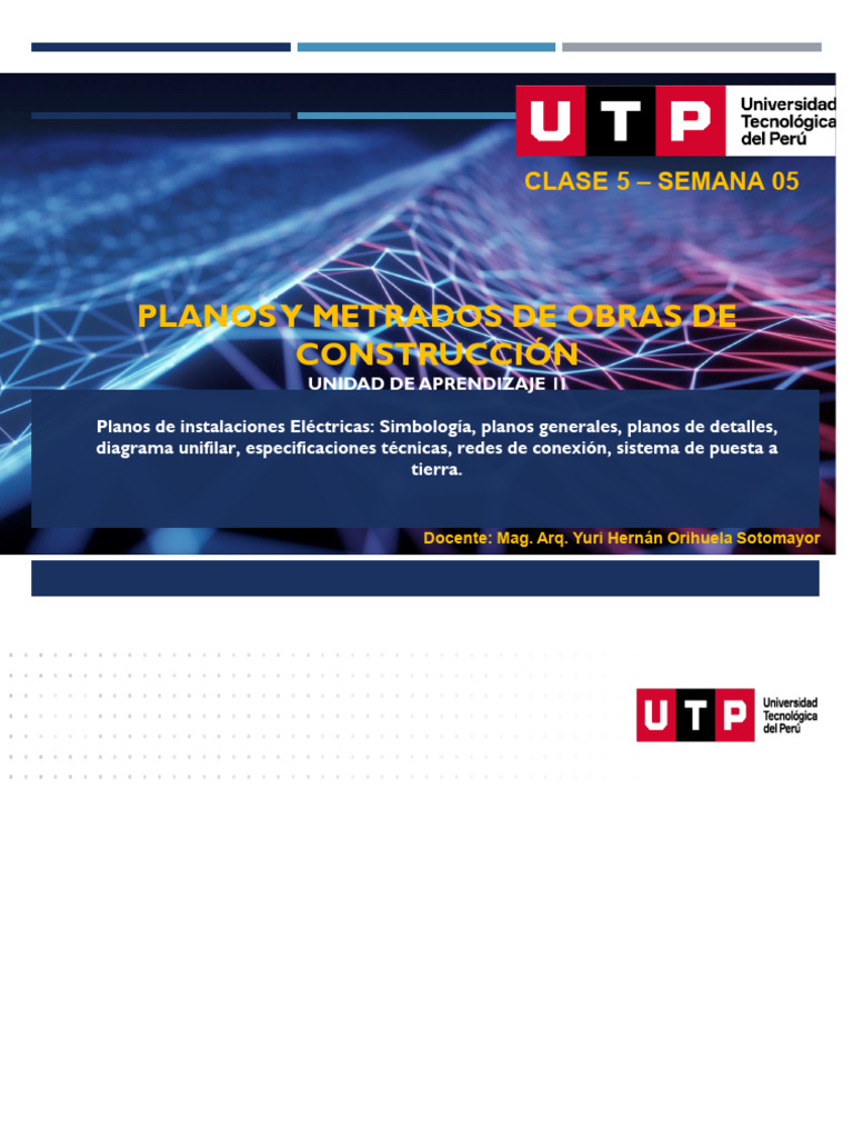 CLASS 05 Semana 05 PLANOS Y METRADOS DE OBRAS DE CONSTRUCCIÓN UTP | PDF