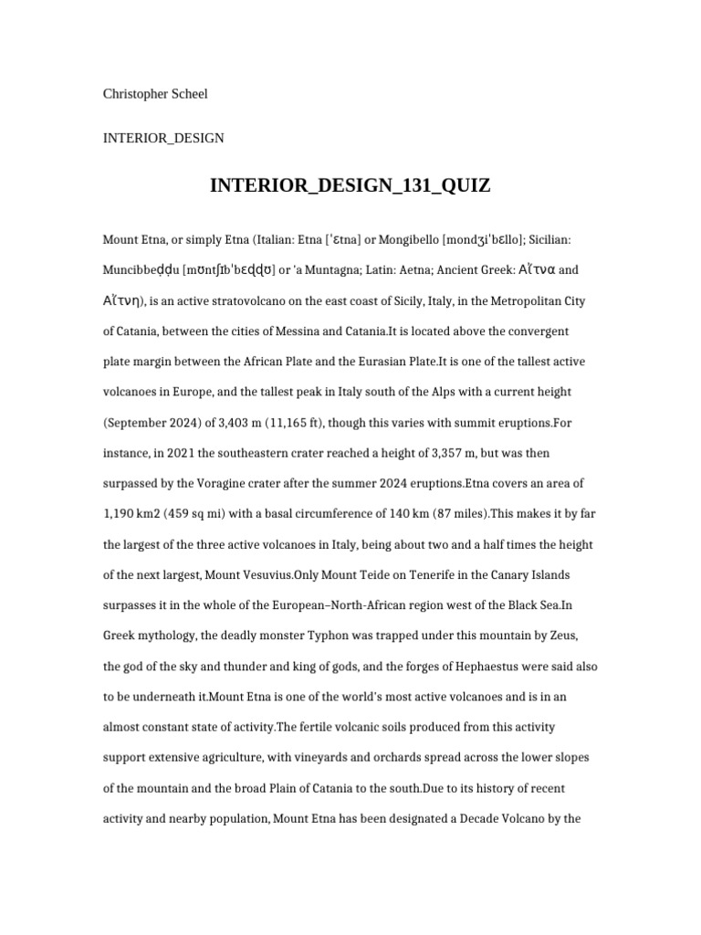 Interior Design 131 Quiz | PDF