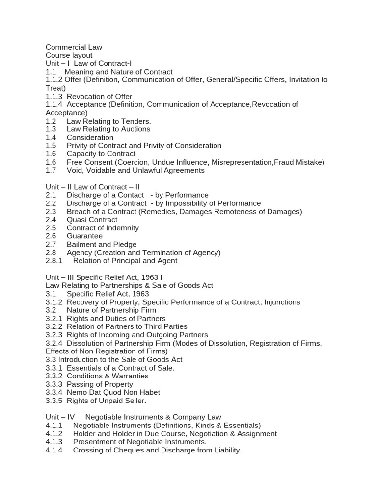 Commercial Law Module 1 | PDF