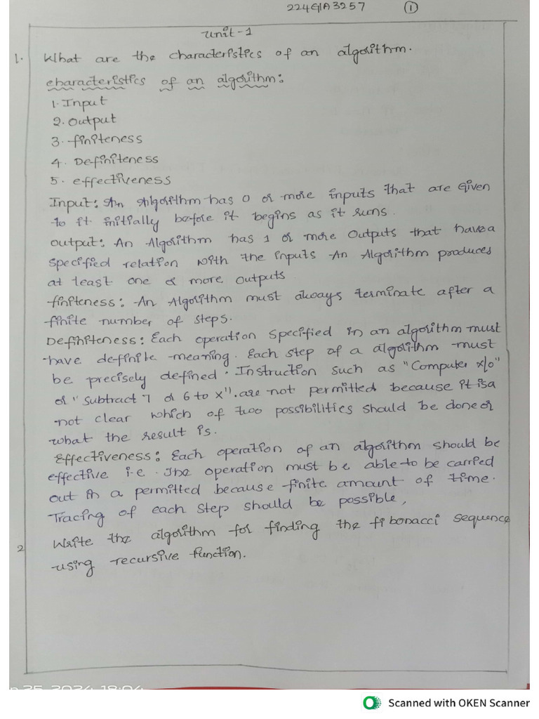 Design and analysis of algorithms | PDF