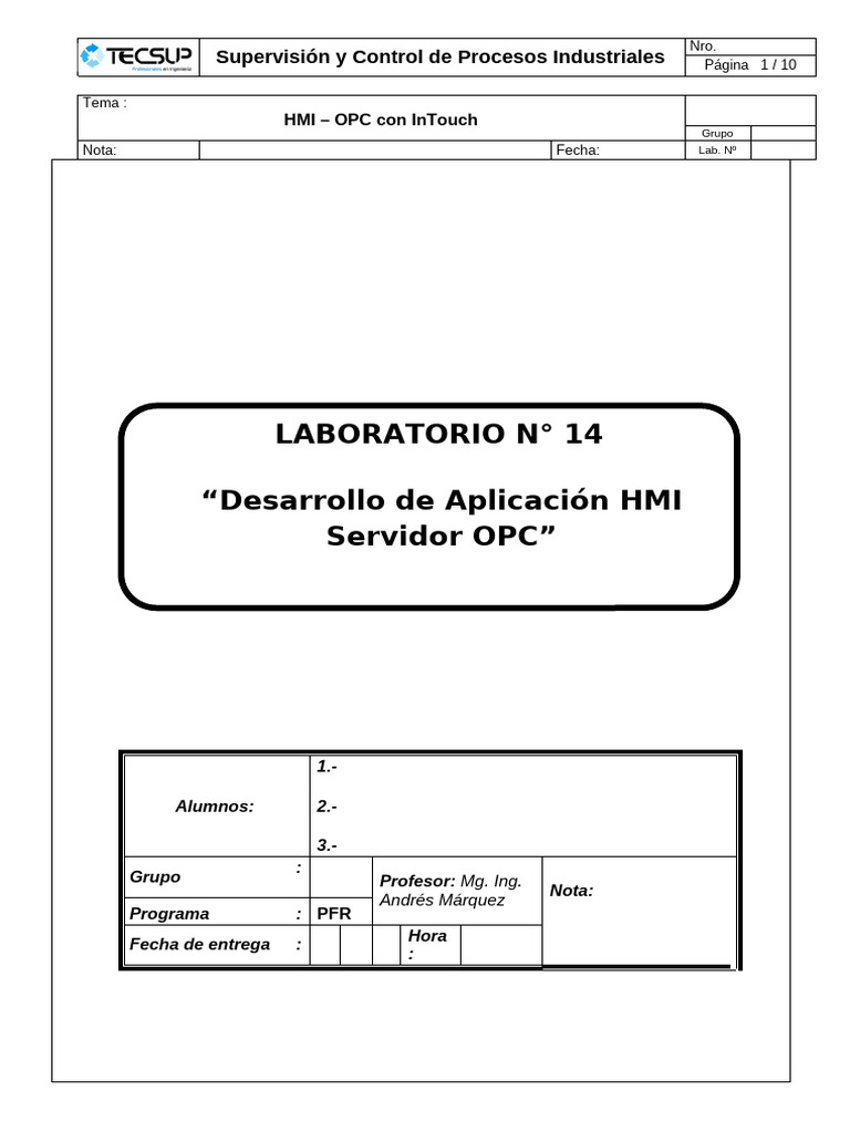 Lab 14 - HMI+OPC - CompactLogix | PDF