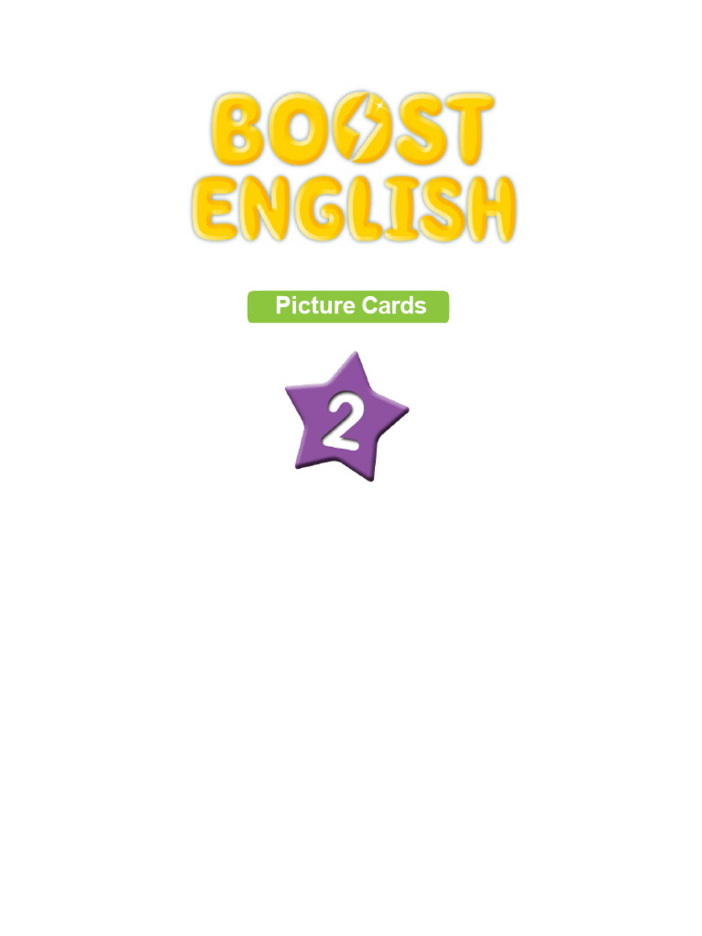 Boost English 2 - Picture Cards | PDF