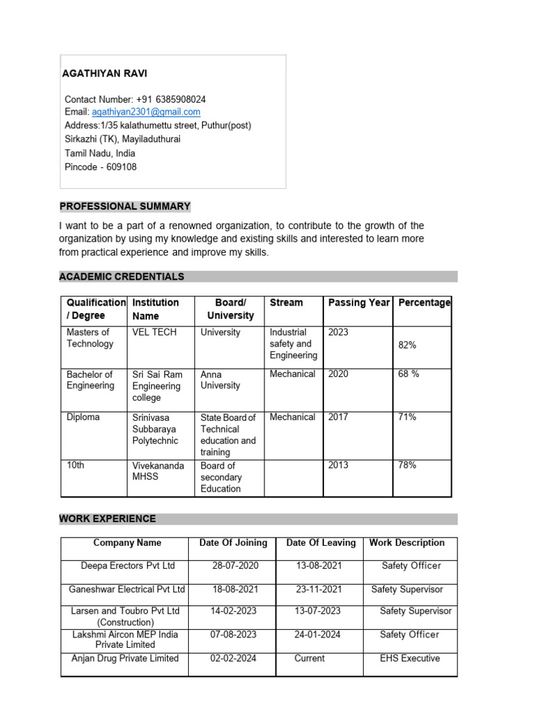 Agathiyan - EHS-1 | PDF
