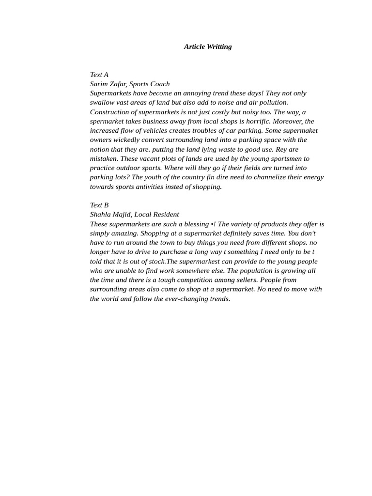 Article Writting | PDF