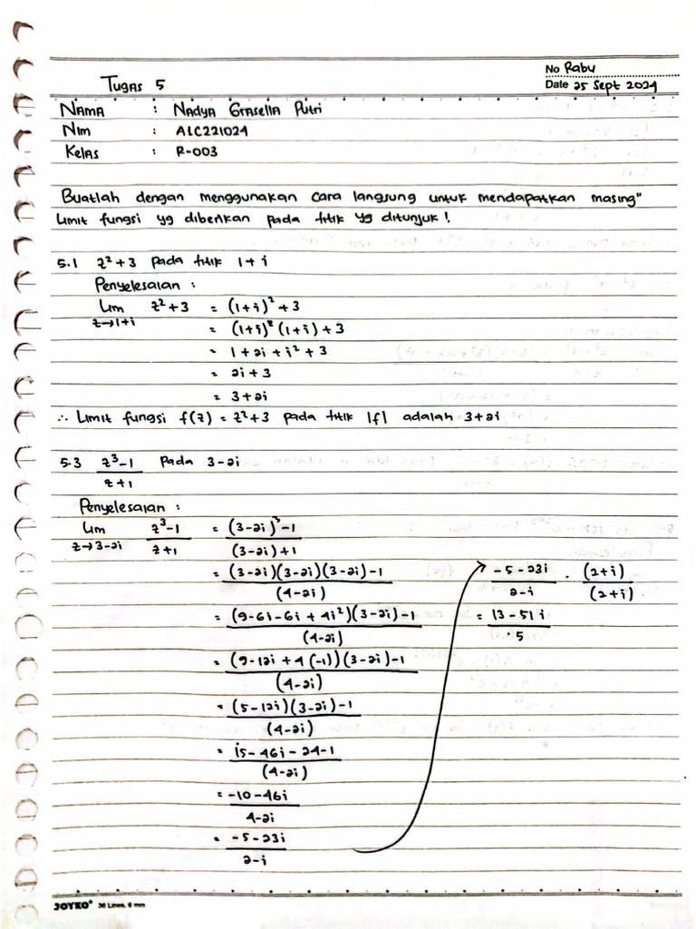 A1C221024 - Nadya Grasella Putri - Tugas 5 | PDF