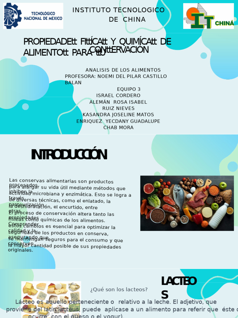 C1-T2 Propiedades Físicas y Químicas Alimentos | PDF