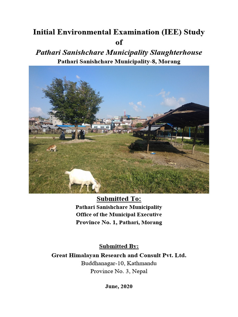 IEE of Pathari Sanishchare | PDF