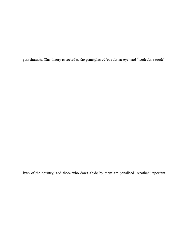 Retribution Theory and Its Aspects | PDF