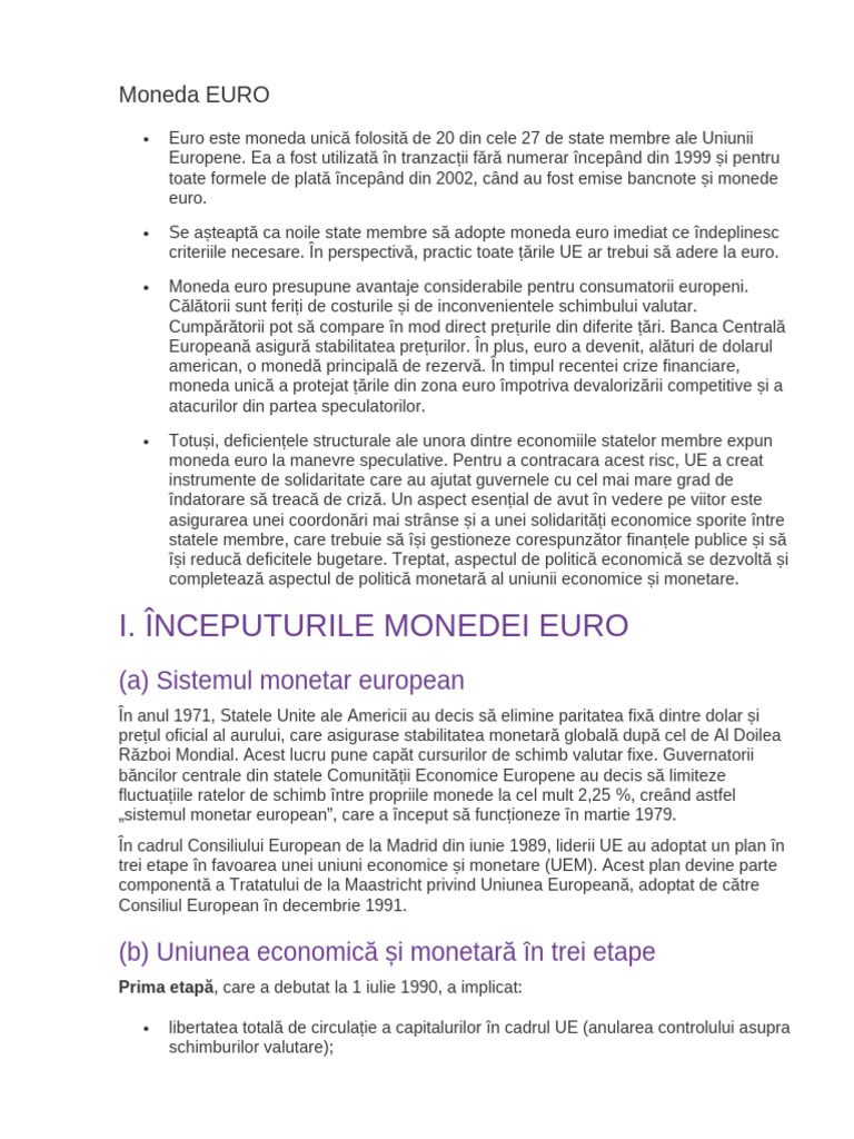 Moneda Euro | PDF