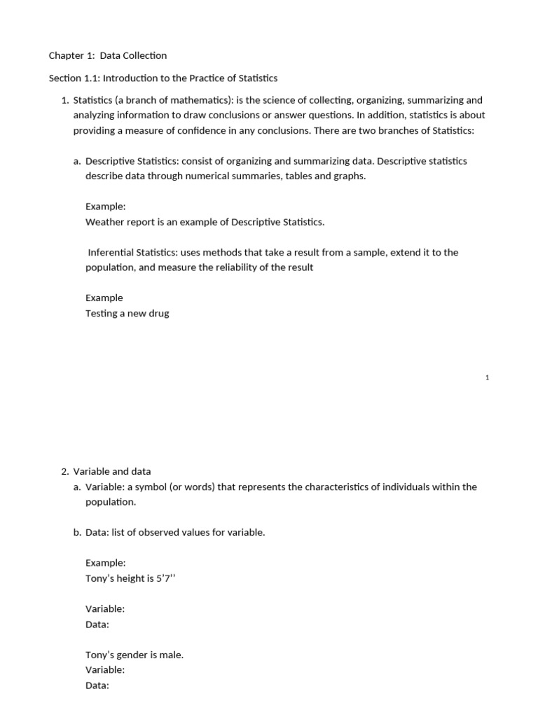 Chapter 1 Note | PDF