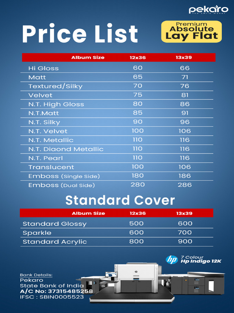 Price Chart 2024 | PDF