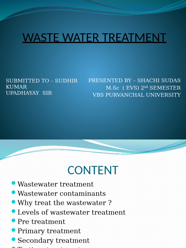 Waste Water Treatment Pdf
