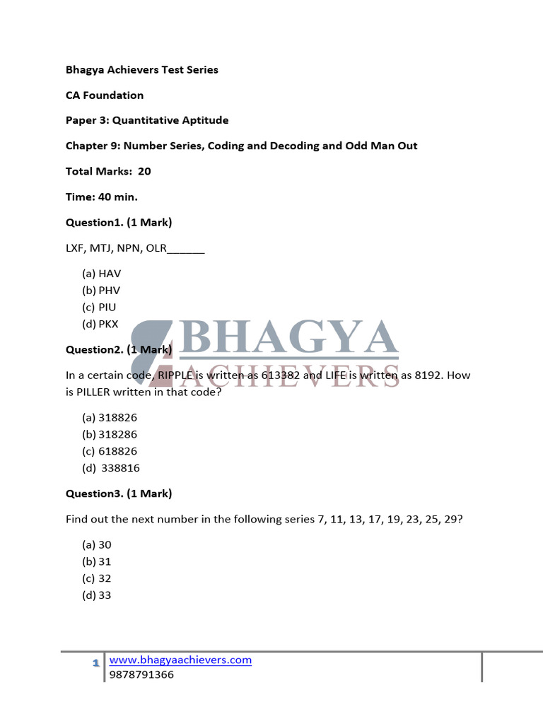 1716198581Ch 9 Number Series Coding and Decoding and Odd Man Out | PDF