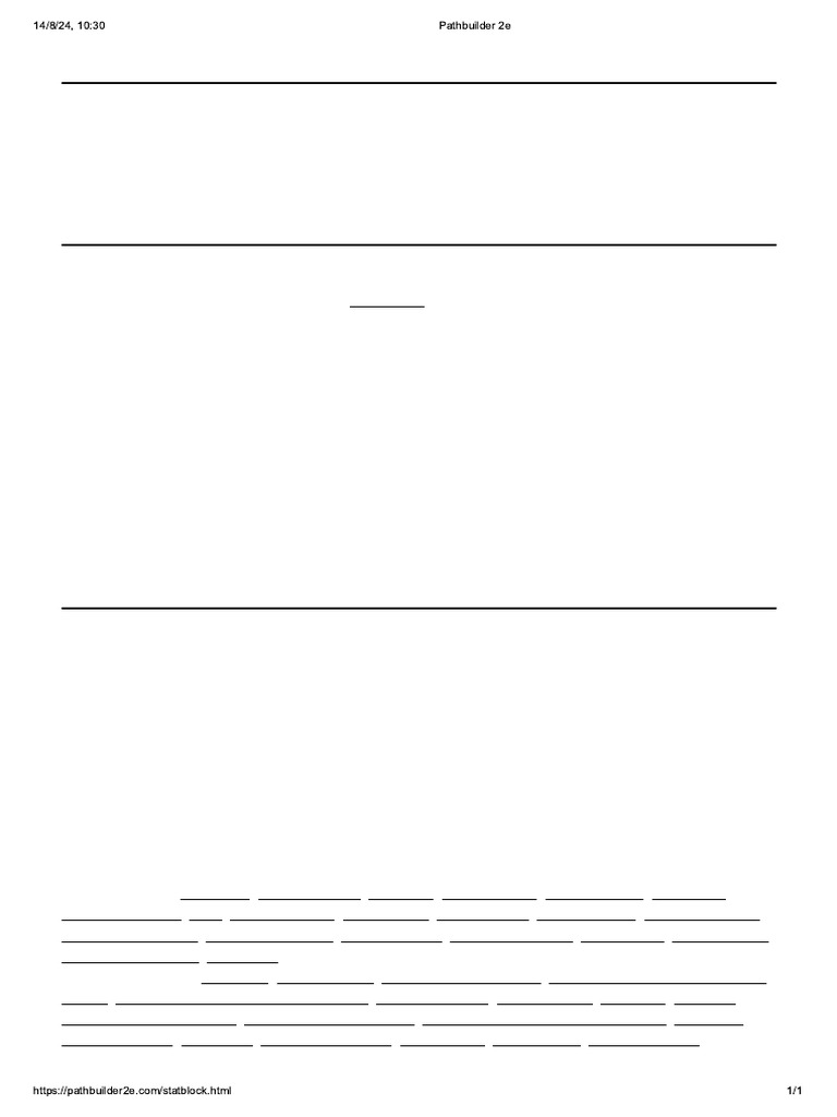 Pathbuilder 2e | PDF