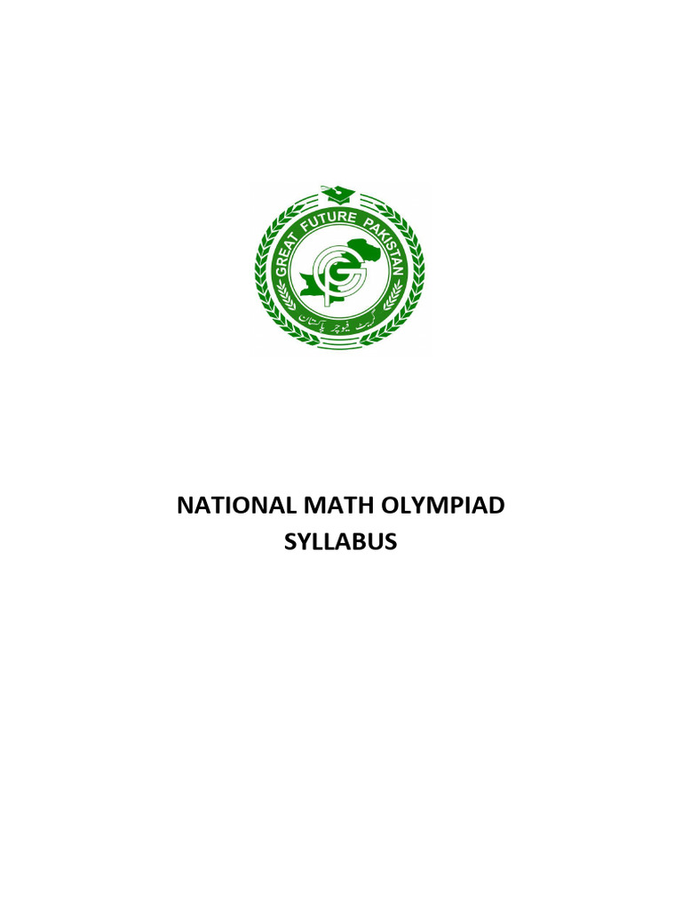 NMO Syllabus | PDF