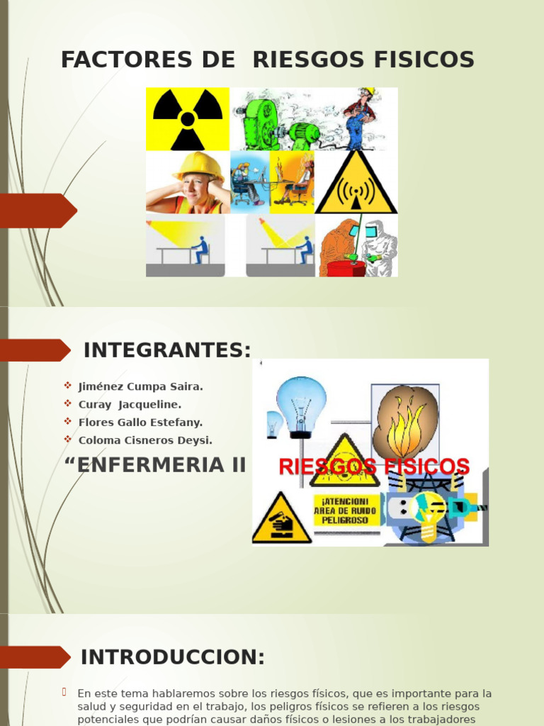Factores de Riesgos Fisicos-1 | PDF