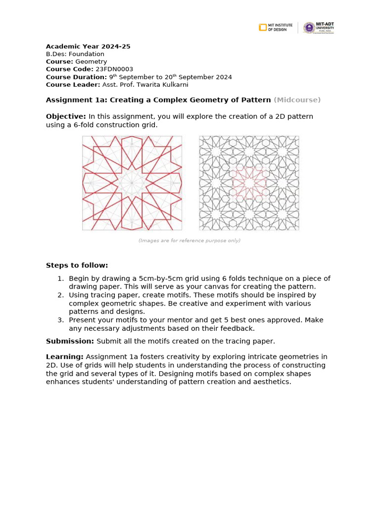 Assignment 1a - Geometry 24-25 | PDF