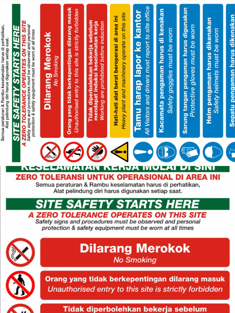 Safety Sign Di Tempat Kerja | PDF
