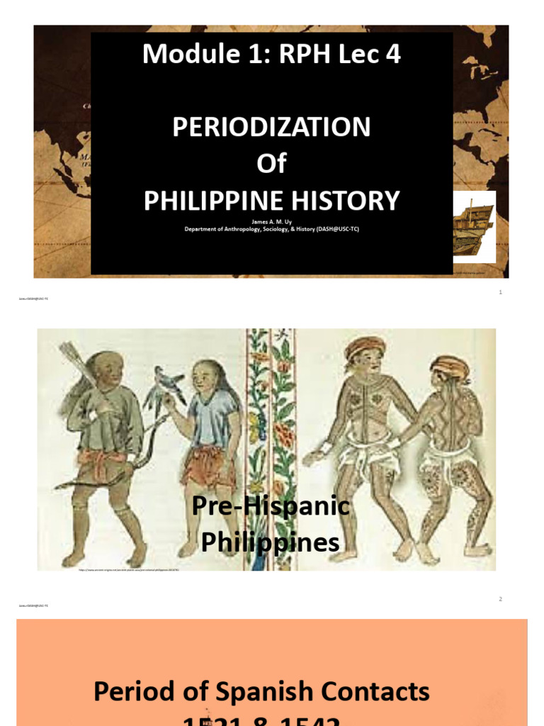 Mod 1-4 RPH SEM2 2022-2023 Lec 4 - Periodization of Philippine History | PDF