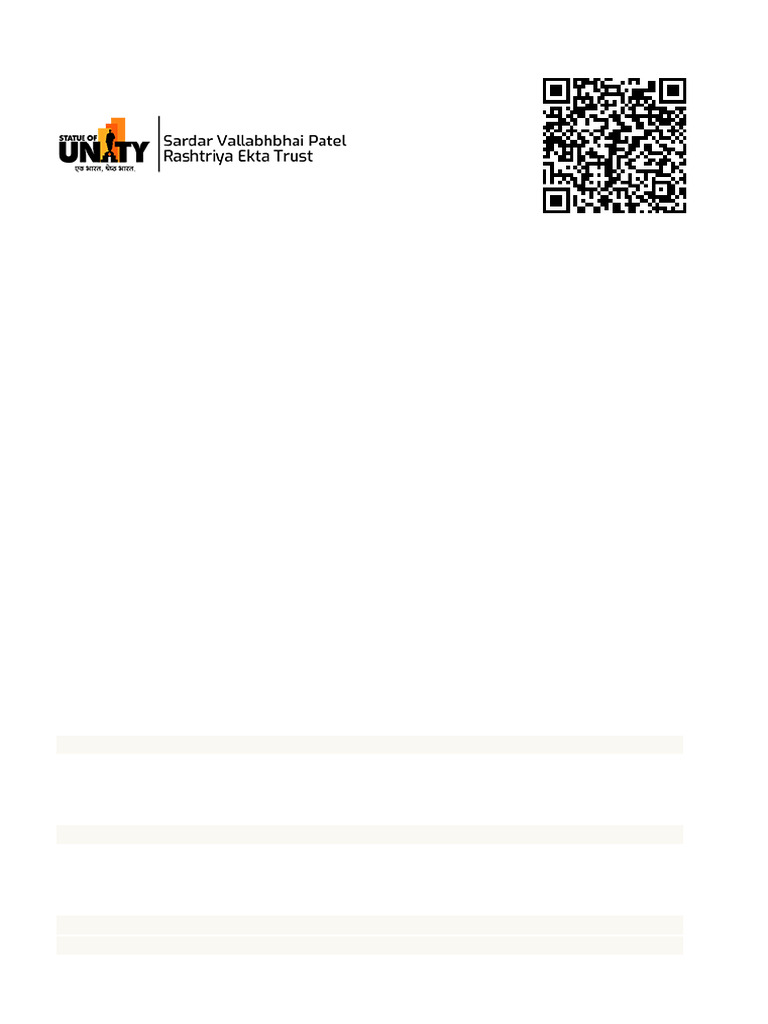 Statue of Unity Tickets | PDF