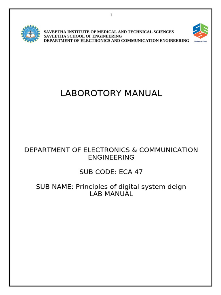 PDSD - Labmanual | PDF