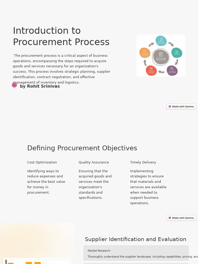 Introduction-to-Procurement-Process | PDF