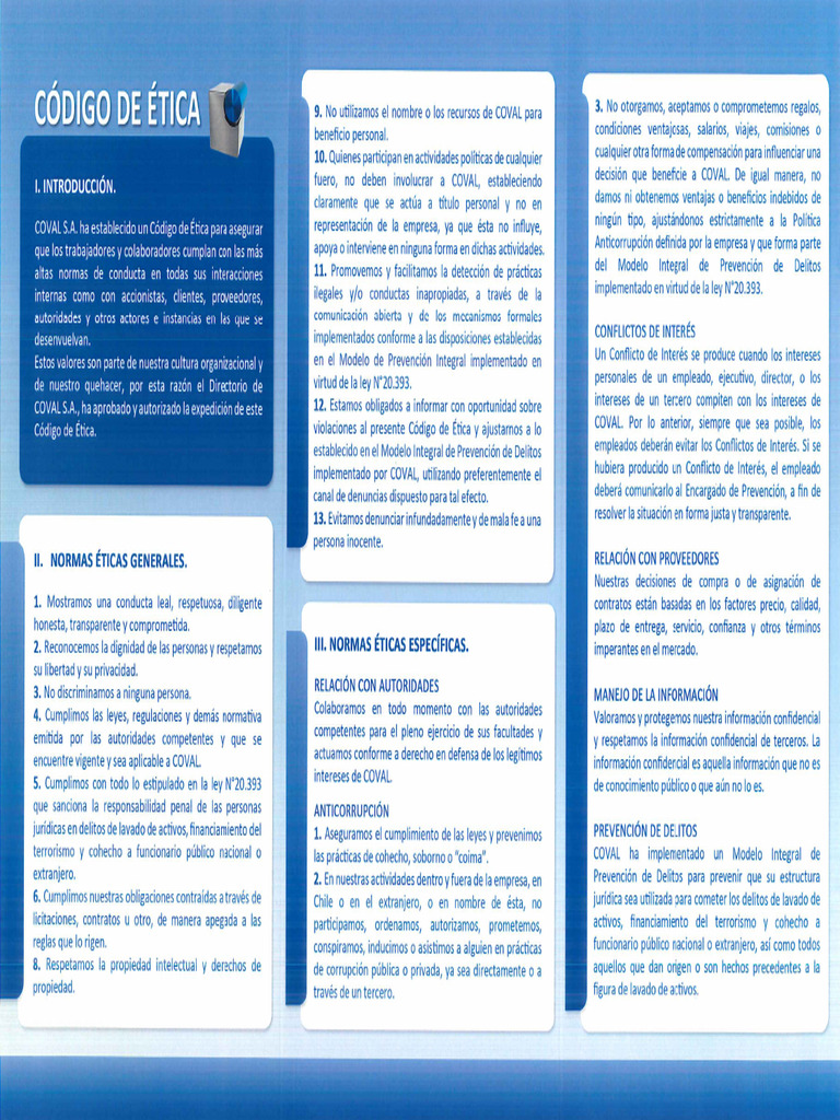 Codigo Etica | PDF
