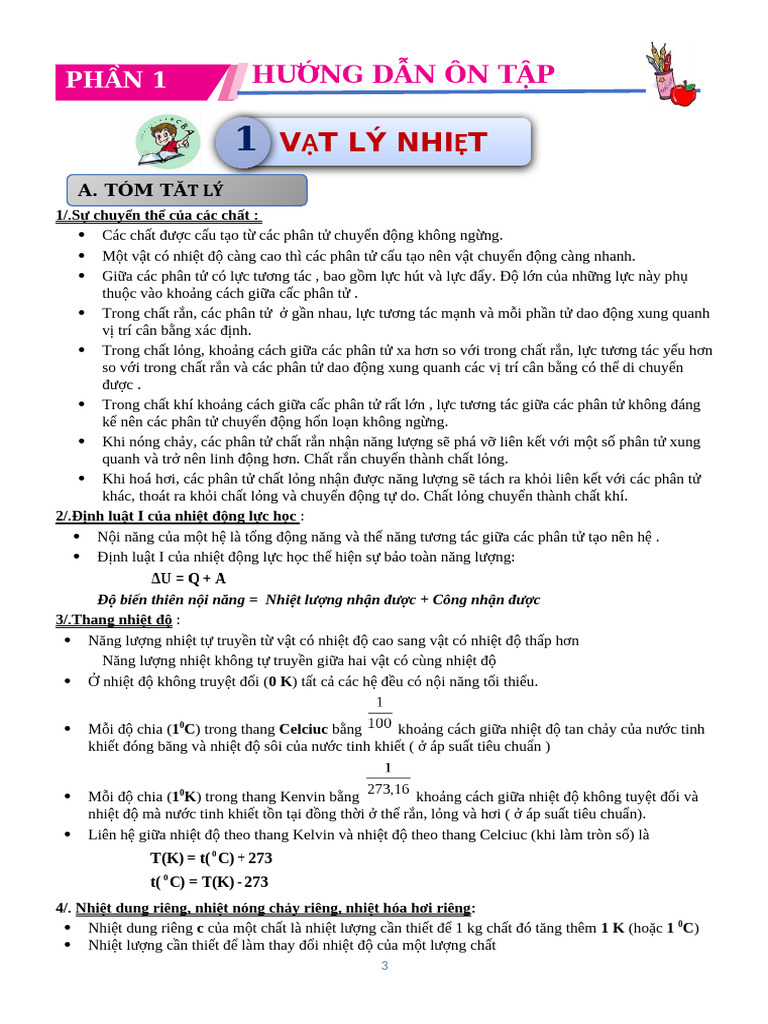 TÀI LIỆU HD ON THI TN VAT LY 2025 | PDF