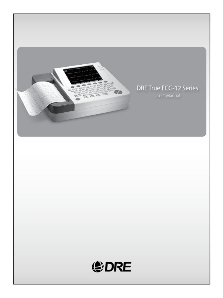 Dre True Ecg 12 Series User Manual 1 | PDF | Electrocardiography | Usb