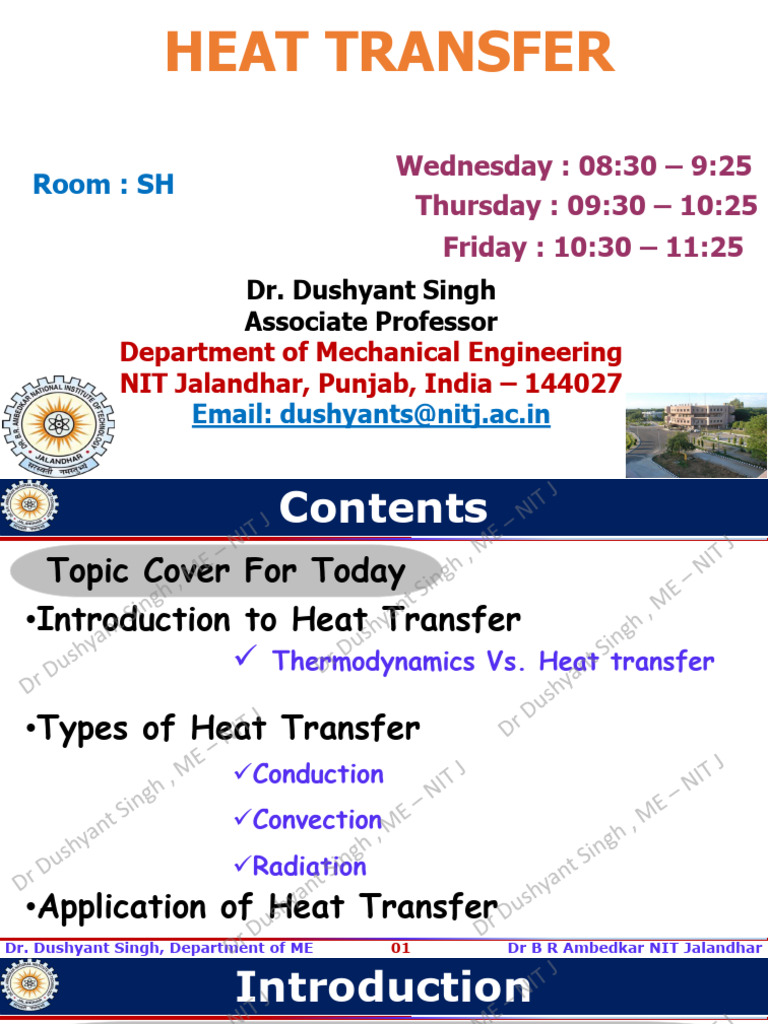 Heat Transfer Concepts by Dr. Singh | PDF | Heat | Heat Transfer