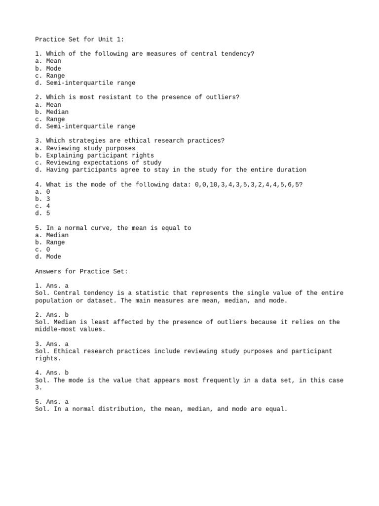 MSQ Practice Set Unit1 | PDF | Career & Growth | Self-Improvement