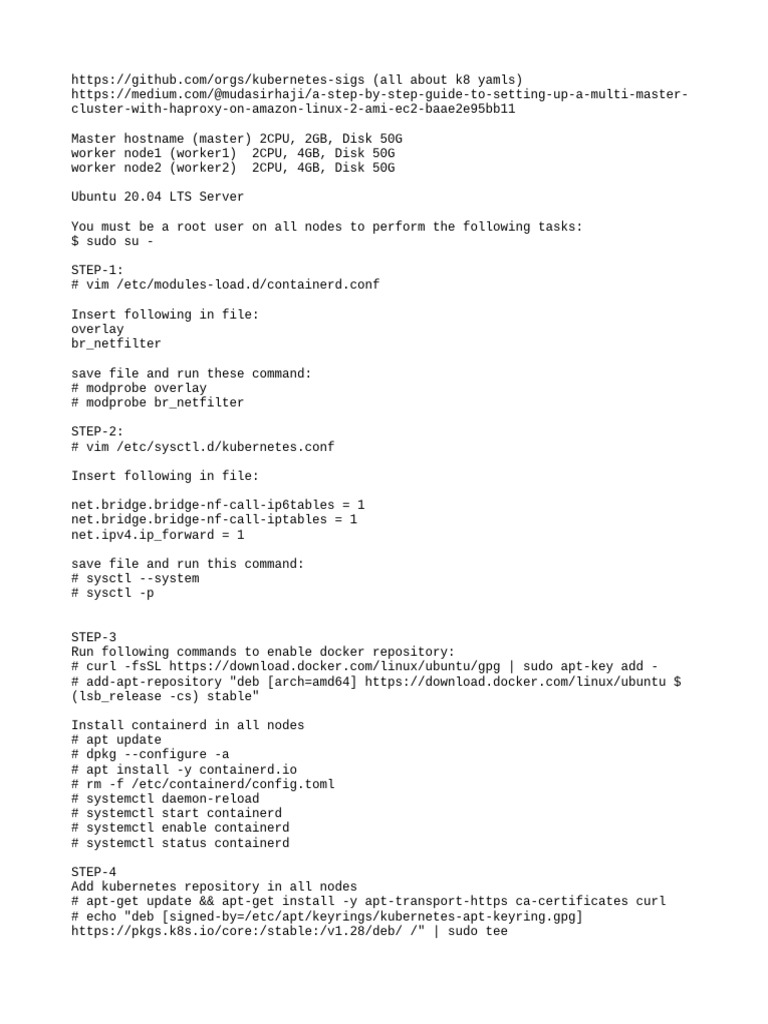 Boot Strap Kubernetes Cluster | PDF